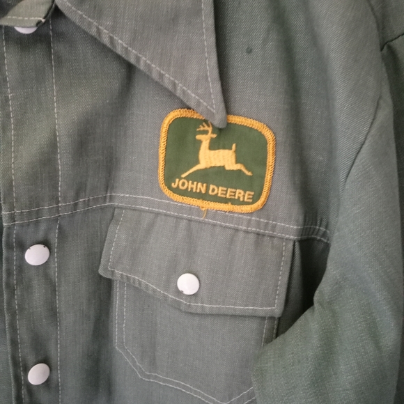 Cap N Jack | Shirts | Vintage John Deere Uniform Shirt Work Shirt Made ...